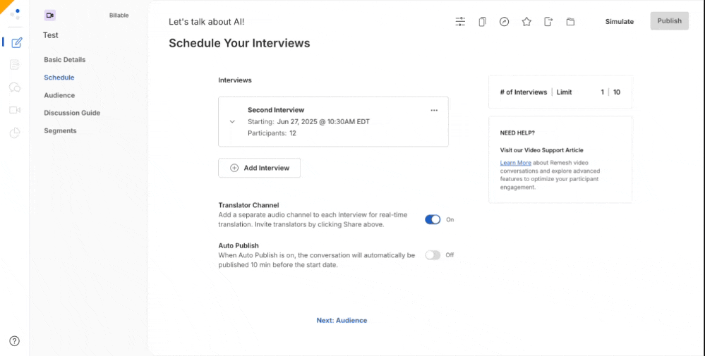 Video Interview Translator